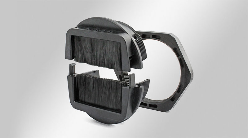 KEL-BES-S Split Cable Gland with Brush Strips for cable pass-through, thread sizes M32 / M50